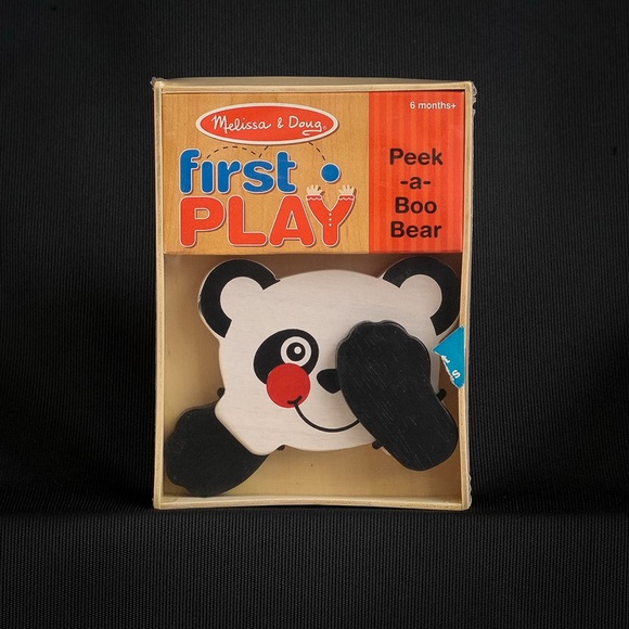 Melissa & Doug | Toys | Nib First Play Melissa Doug Wooden Panda Toy 6 ...